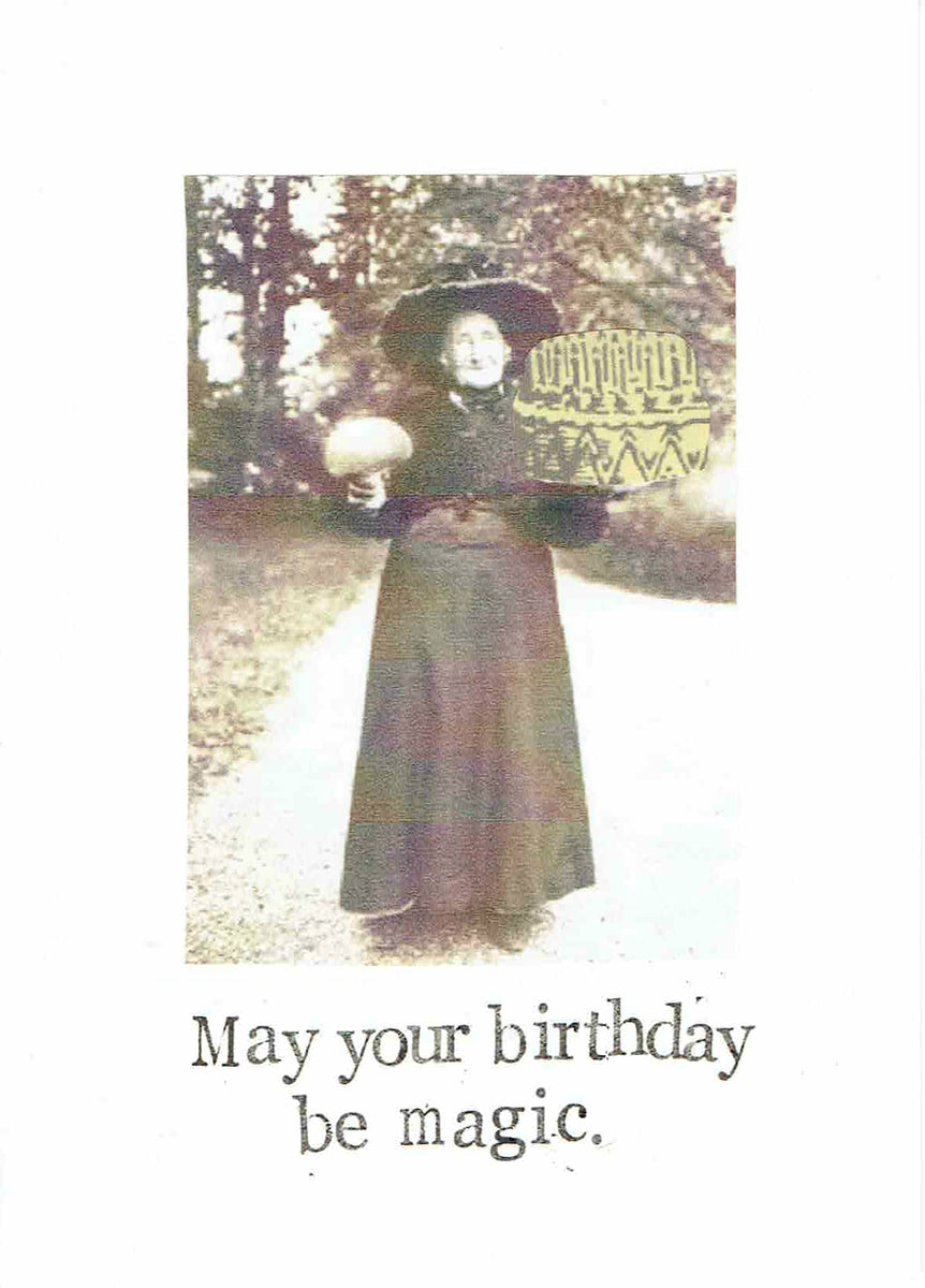 May Your Birthday Be Magic Witch Birthday Card | Vintage Witch Funny B ...